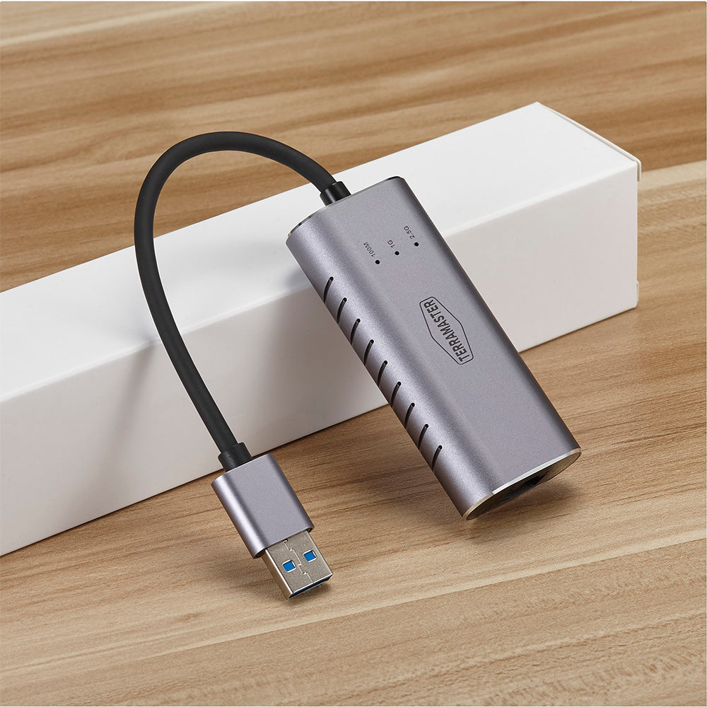 TERRAMASTER USB A auf 2,5G Ethernet-Adapter, ideal für TERRAMASTER NAS ...